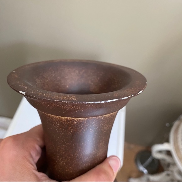 Accents | New Detailed Rust Colored Vase | Poshmark